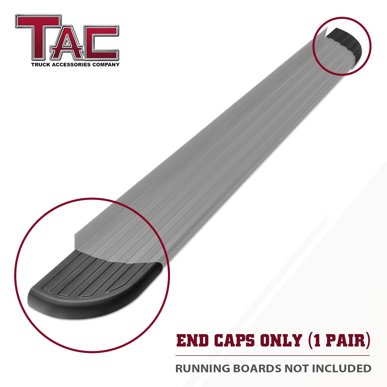 End Caps Replacement for Value Running Boards Side Steps | TACUSA