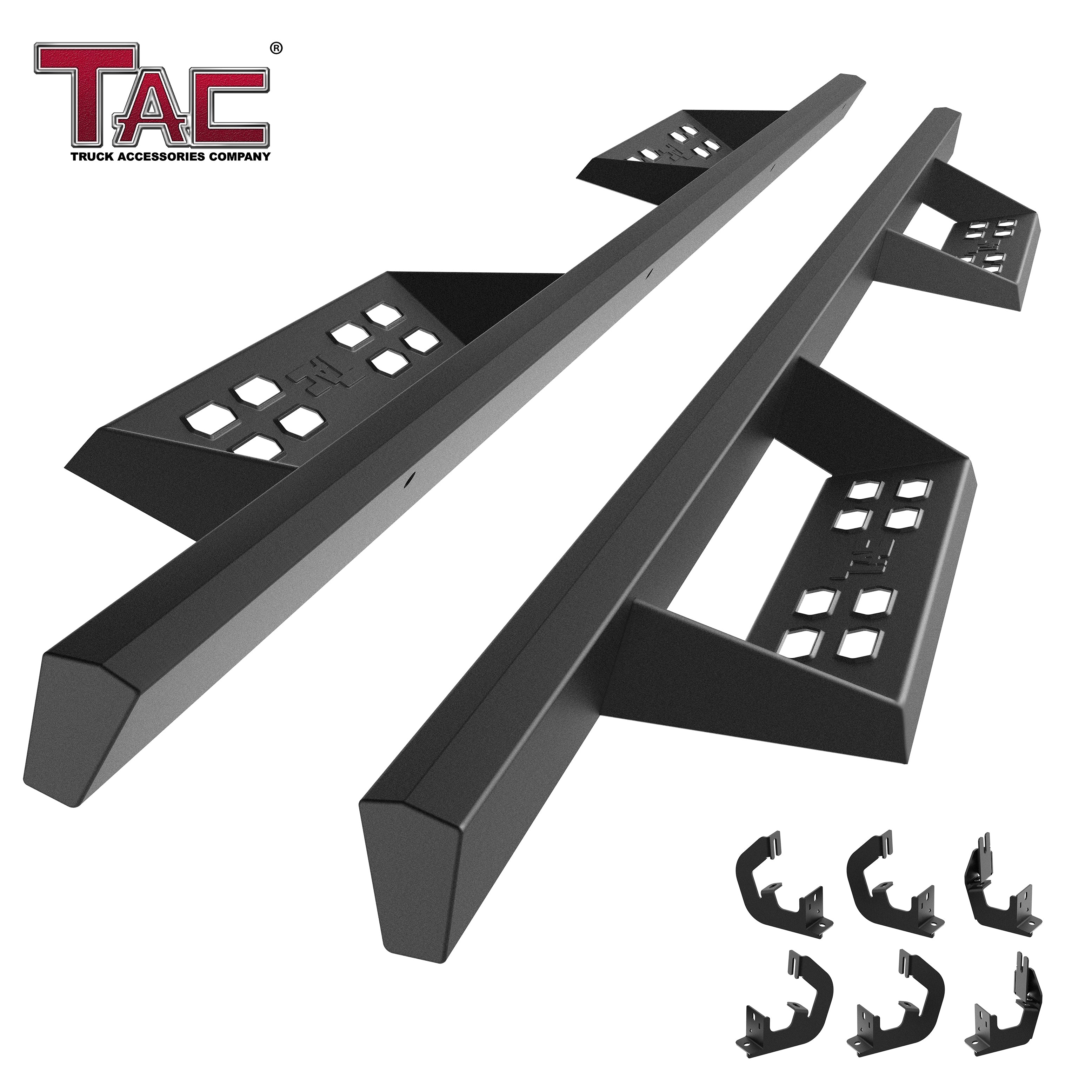 TAC Sniper Running Boards Fit 2007-2018 Chevy Silverado/GMC Sierra 150 ...