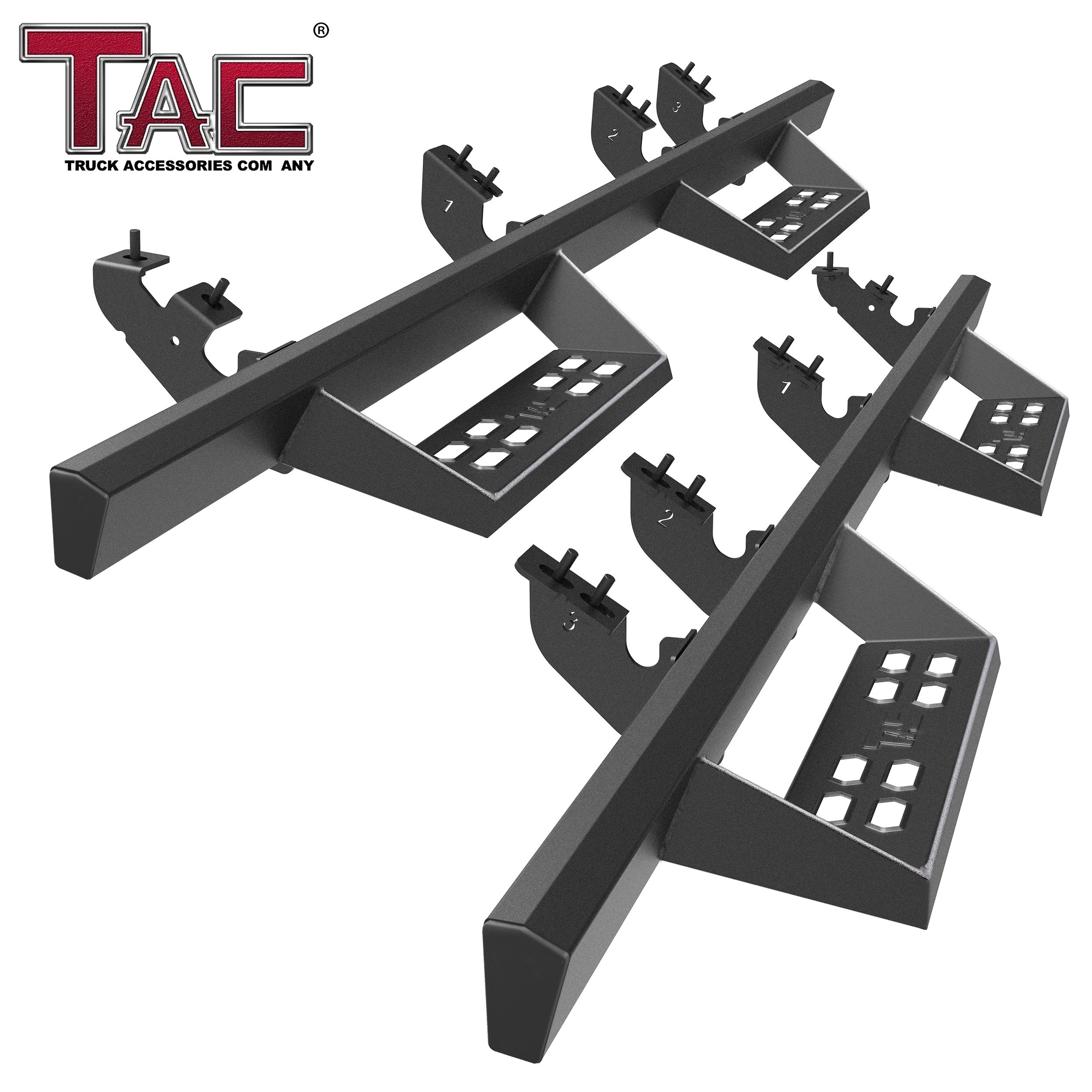 TAC Sniper Running Boards Fit 2024-2025 Tacoma Double Cab (Incl. Hybri ...