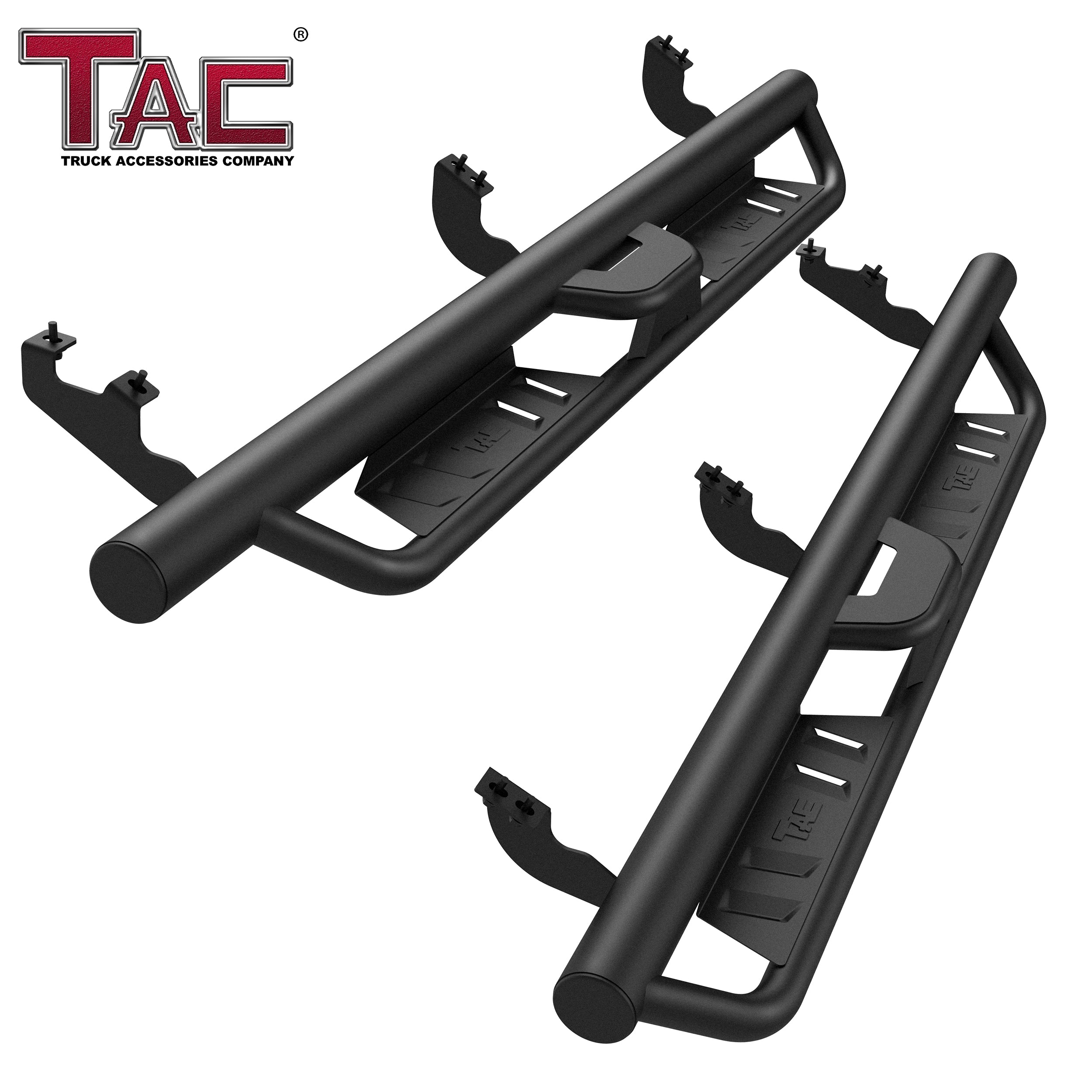 TAC EHD Two-Stair Drop Steps Running Boards Compatible With 2010-2024 ...