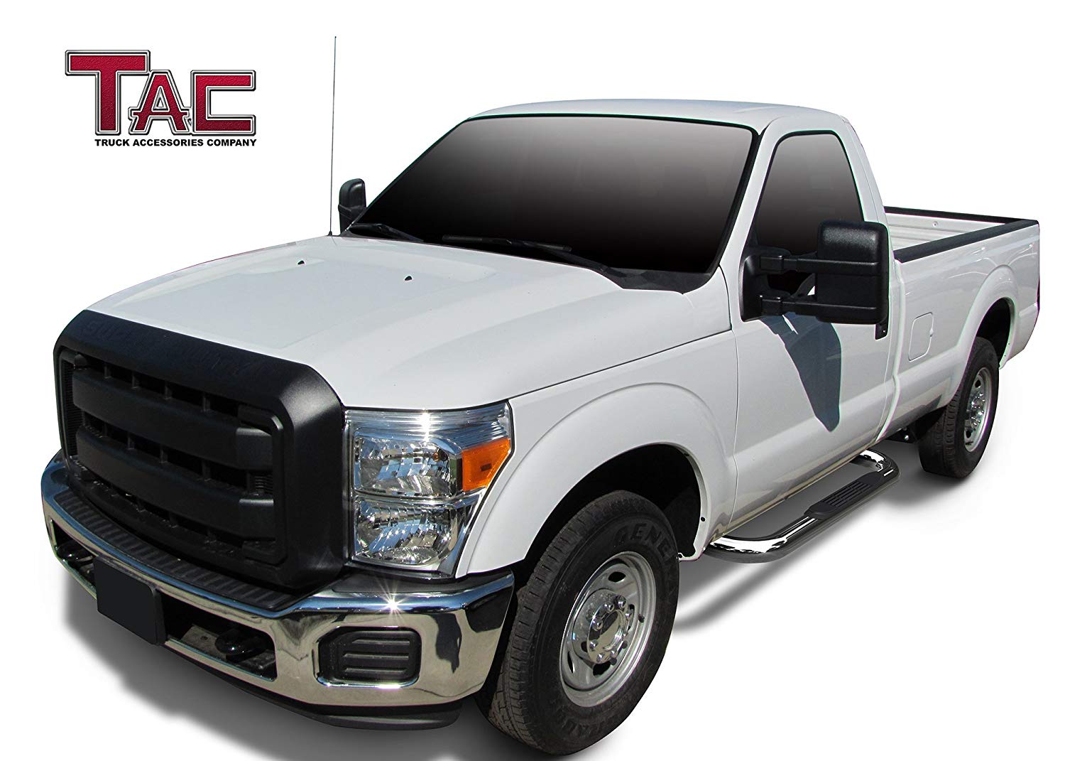 TAC 3" Stainless Steel Side Steps Compatible with 1999-2016 Ford F250 ...